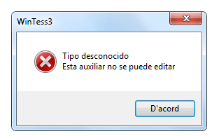 Menús: Auxiliares | WinTess Software