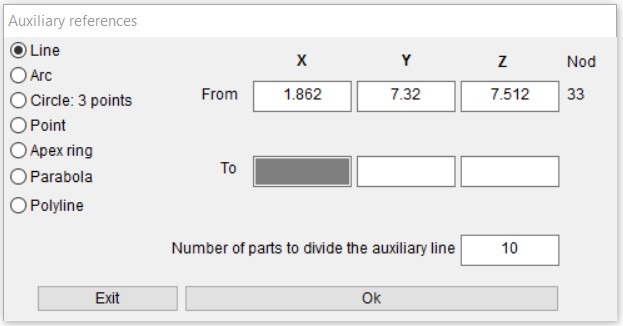 Menu: Auxiliaries | WinTess Software