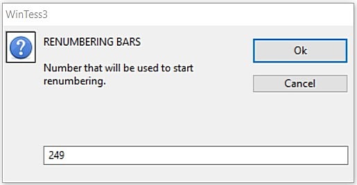 Menu: Bars | WinTess Software