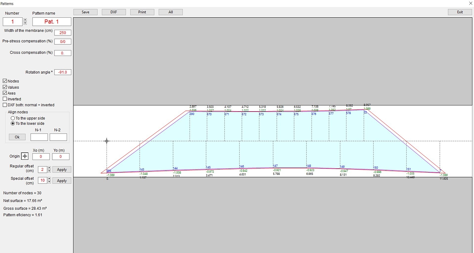 Modify Pattern | WinTess Software