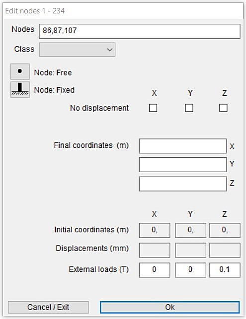 Point Loads | WinTess Software